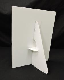 3" Single Wing Easel Backs White