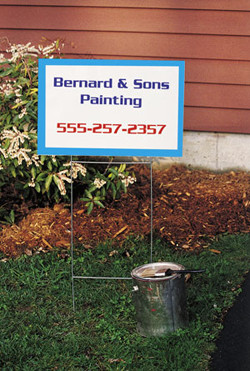 Step Stake Sign Holder