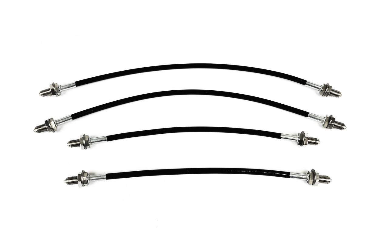 DELOREAN STAINLESS SPEC FLEXIBLE BRAKE LINE KIT | Delorean Industries ...