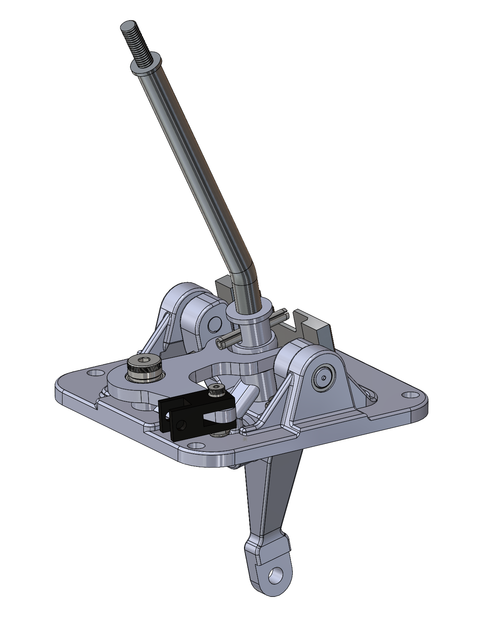 Five Speed Gear Selector W/ Updated Stainless Lever (New) - DeLorean Parts