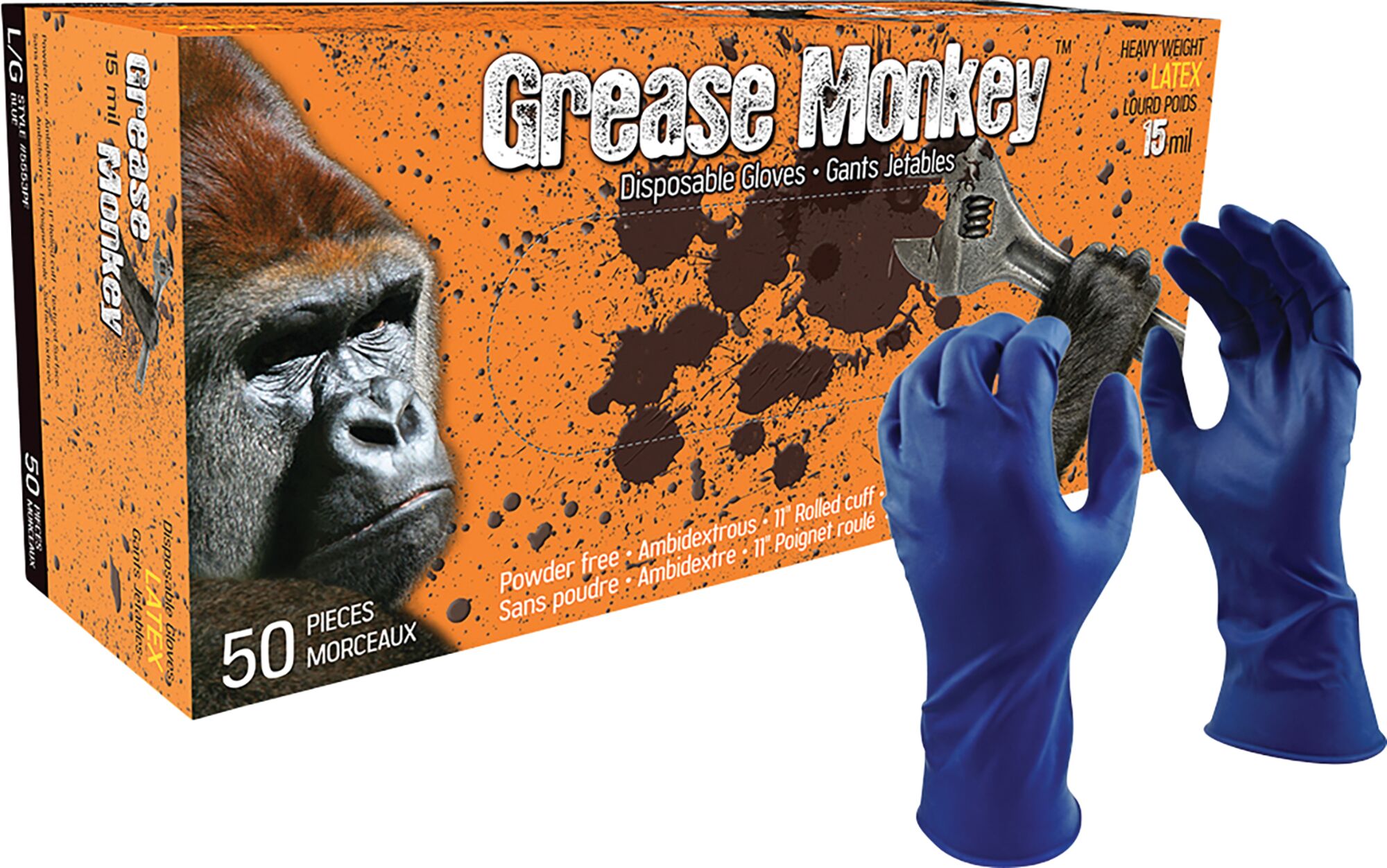 Grease Monkey Heavy Duty Latex Gloves, 50 pk | Watson Gloves | Princess ...