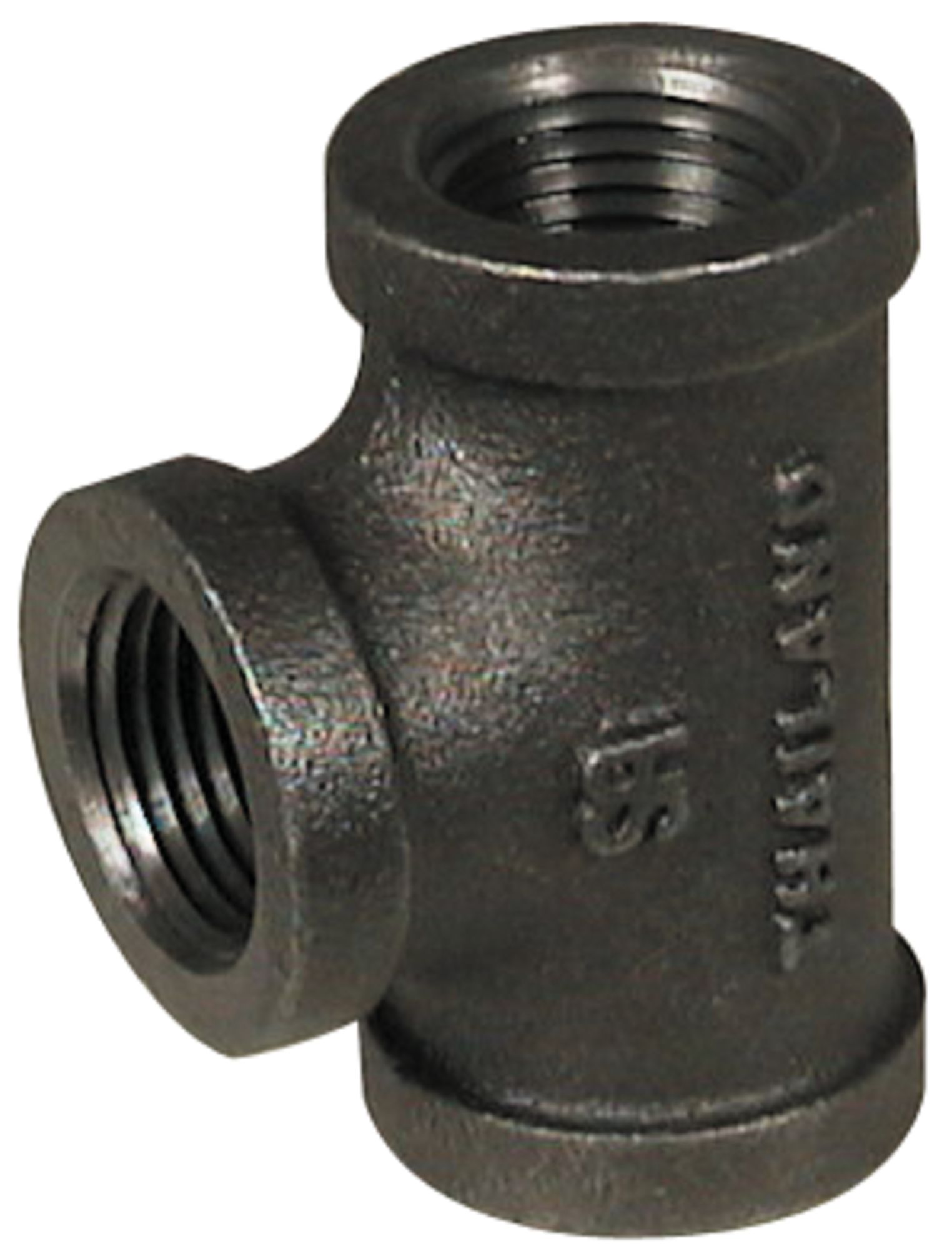 Pipe Black Malleable Straight Tees | Princess Auto