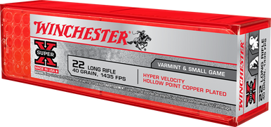 Winchester Hyper Velocity .22 LR 40 Grain Copper Plated Hollow Point ...