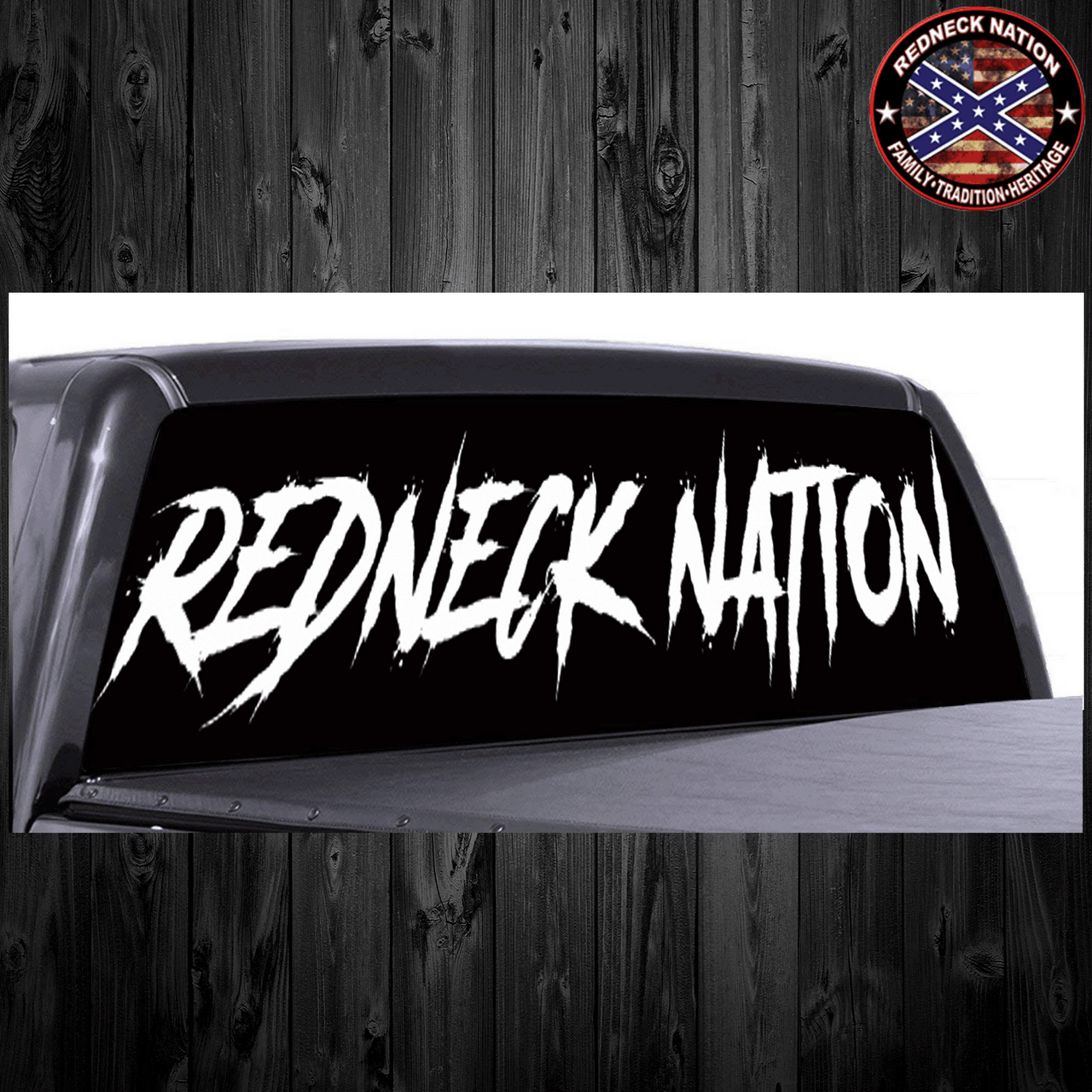Stickers - Rear Window Stickers - Redneck Nation