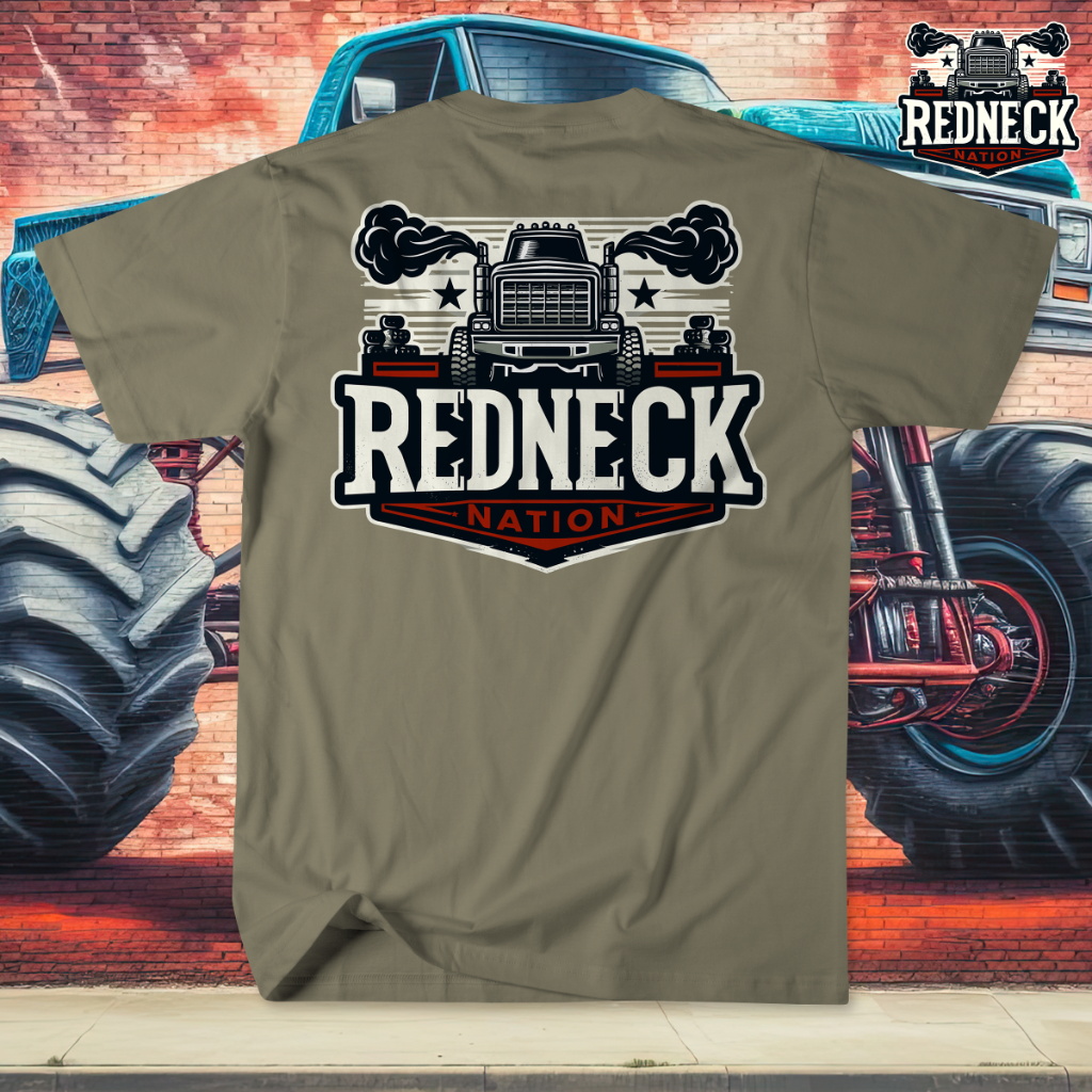 Southern Stitch Truck Patch T- Shirt - Redneck Nation