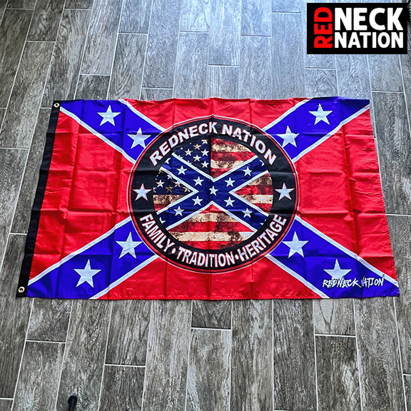Redneck Nation© I Ain't Coming Down Flag - Redneck Nation