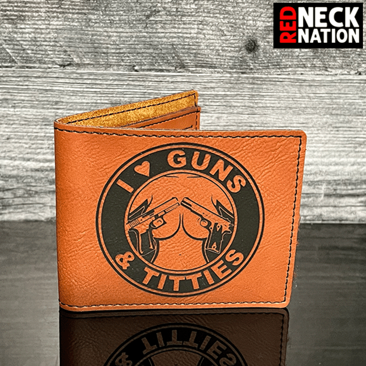 I Love Guns and Boobies Wallet MMW-7 - Redneck Nation