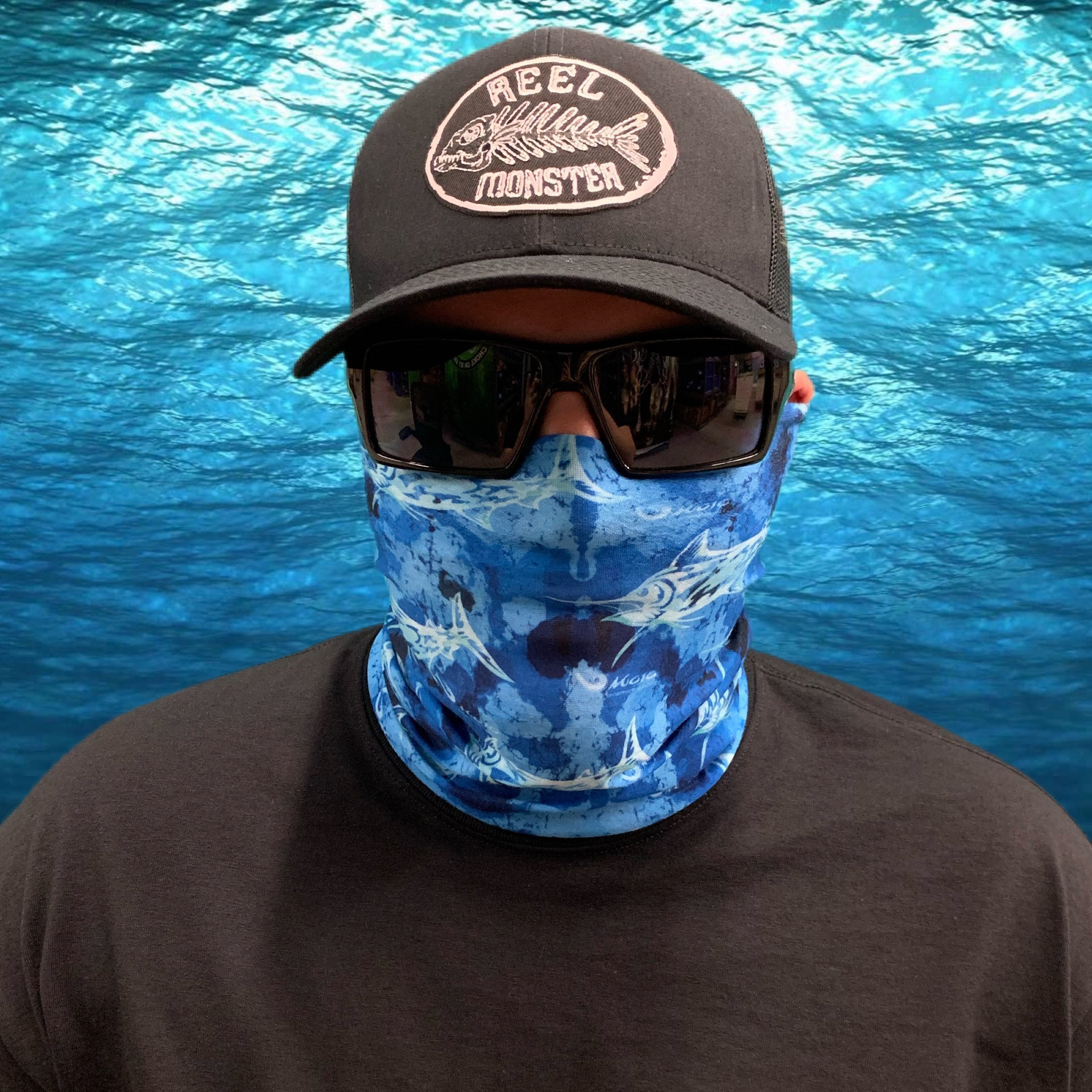 Face Shields by Reel Monster | Sun Protection Neck Gaiters for Patriots
