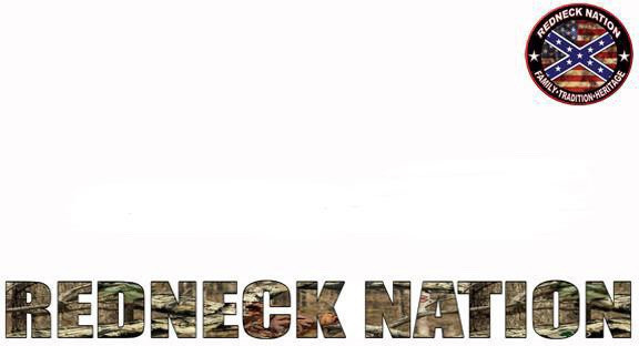 Stickers - Motorcycle Windshield Sticker - Redneck Nation