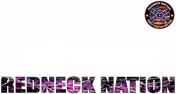 Stickers - Motorcycle Windshield Sticker - Redneck Nation