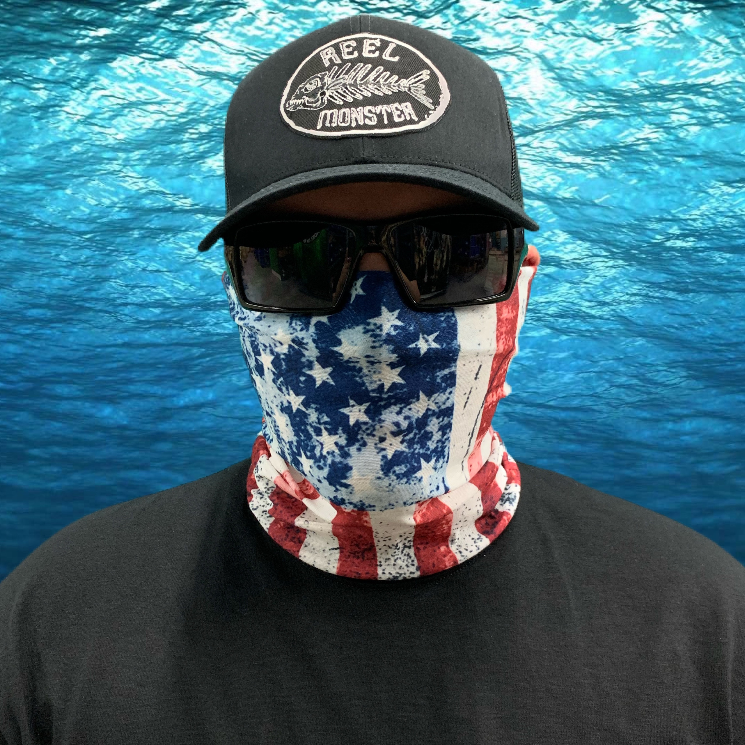 **BOGO** Face Armor© American Flag tattered FS-18 - Redneck Nation