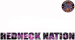 Stickers - Motorcycle Windshield Sticker - Redneck Nation