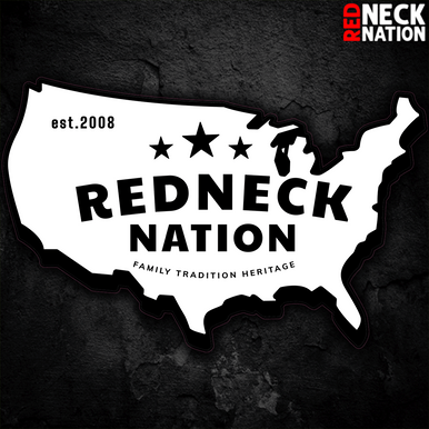 Redneck Nation Map Sticker - Redneck Nation
