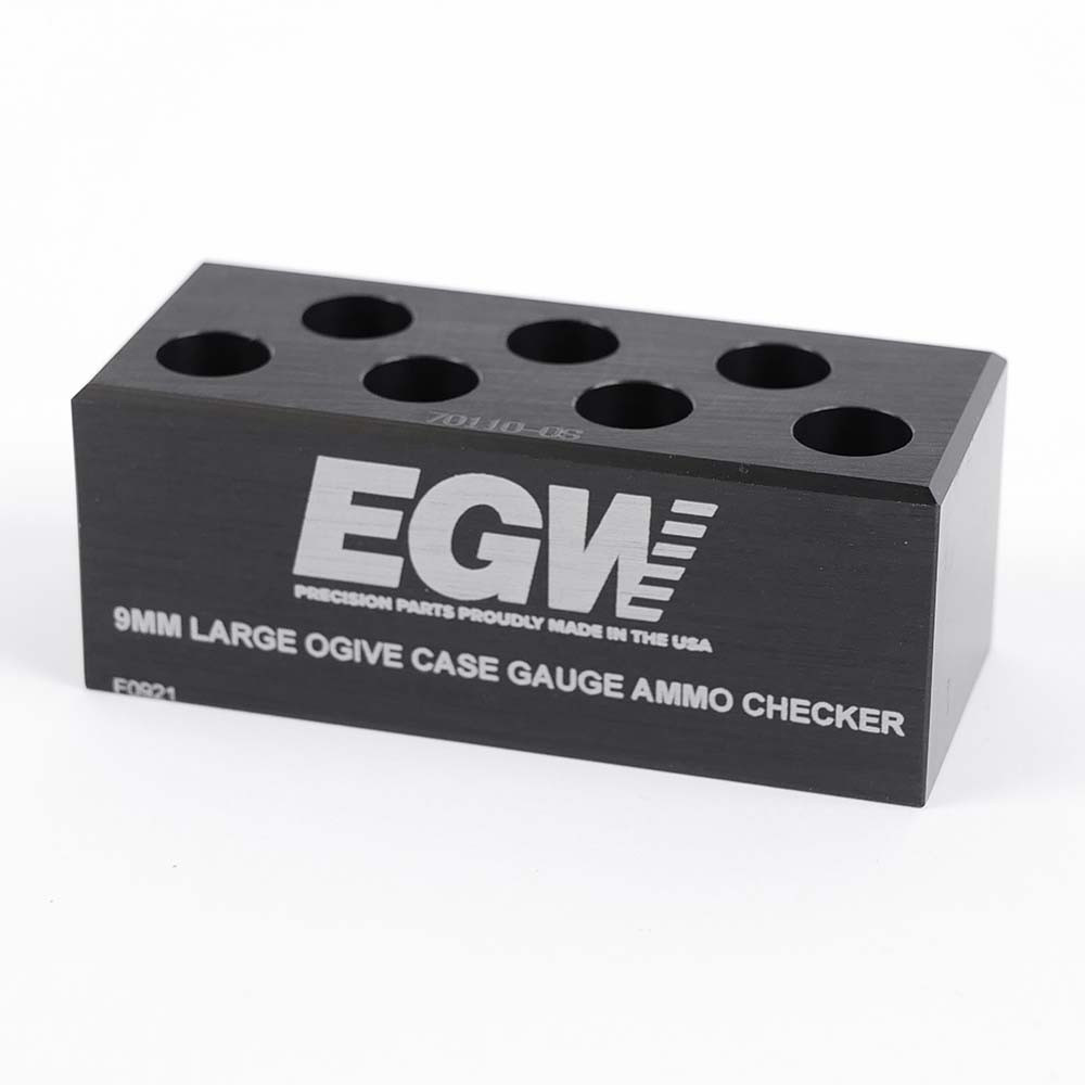 Case Gauge Ammo Checker 9 mm 7-hole Large Ogive - Evolution Gun Works
