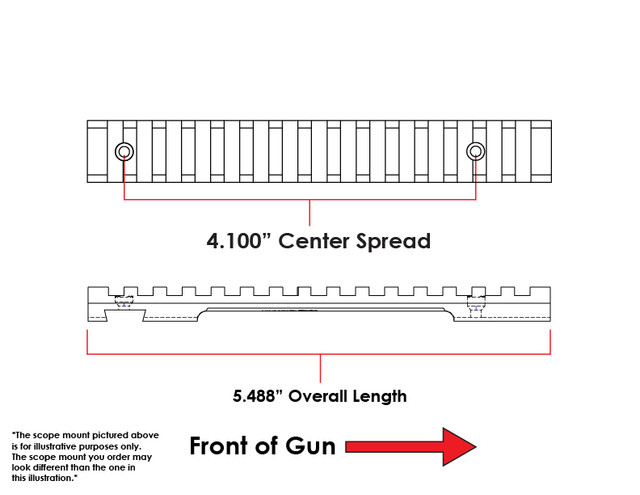 Steel HD Springfield 03A3 / 03A4 Scope Mount 0 MOA | Optic Mount ...