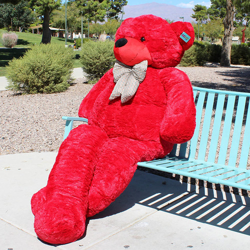 Joyfay® Giant Red Teddy Bear, Enormous 7.5ft Plush Collectible