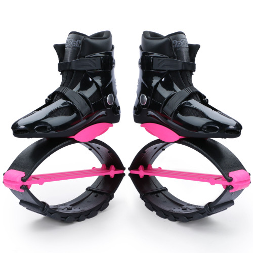 JOYFAY Black/Pink Jumping Shoes with 4 Tension Springs - Jump Shoes for ...