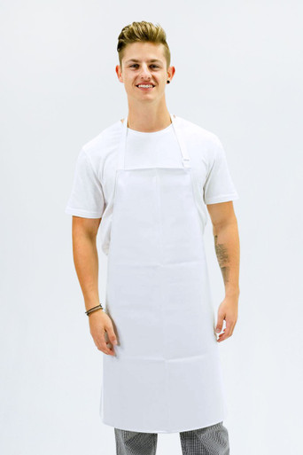 PVC Bib Apron White - BeAuthentic