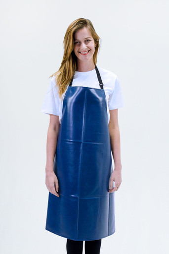 PVC Bib Apron Navy - BeAuthentic