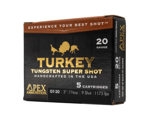 Apex Turkey TSS 20 GA 3" 1-5/8oz #9 Shot #GT20 5 Rounds - Tall Tales ...
