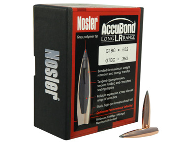 Nosler AccuBond Long Range Bullets 284 Caliber, 7mm (284 Diameter) 168 ...