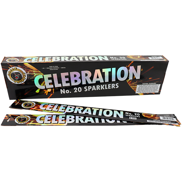 Celebration Sparklers - Pyromania Fireworks