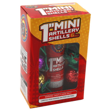 1inch Mini Artillery Shells - Pyromania Fireworks