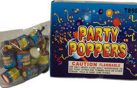 Party Poppers Box - Pyromania Fireworks