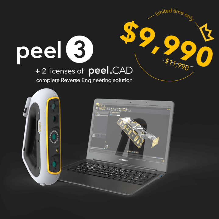 Portable 3D scanner and scanning solutions | peel 3d