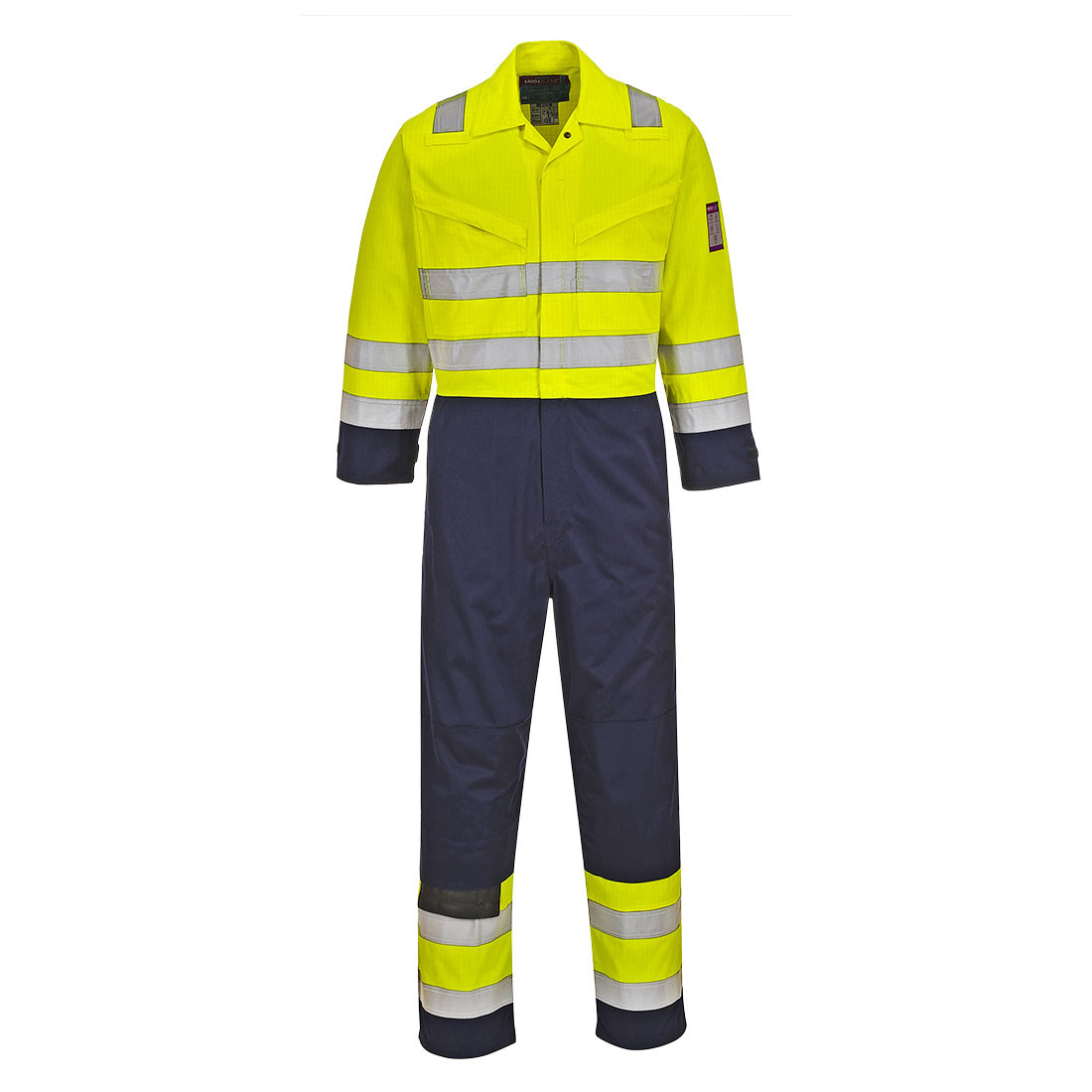 Portwest MV28 - Modaflame Work Hi-Vis Multi-Norm Contrast FR Coverall ...