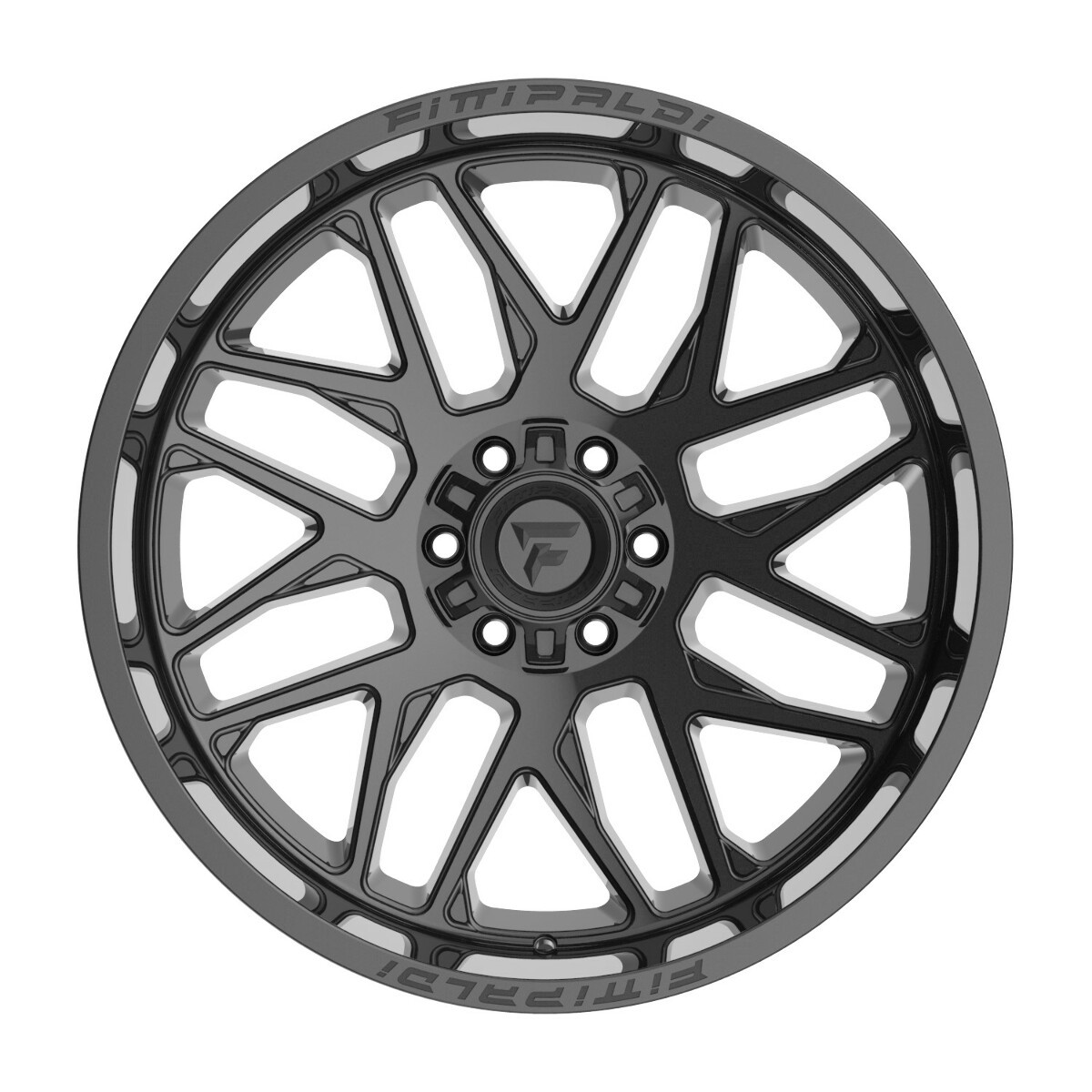 22" Fittipaldi Wheel FA19B 22x12 Gloss Black 8x180 -44mm For Chevy GMC ...