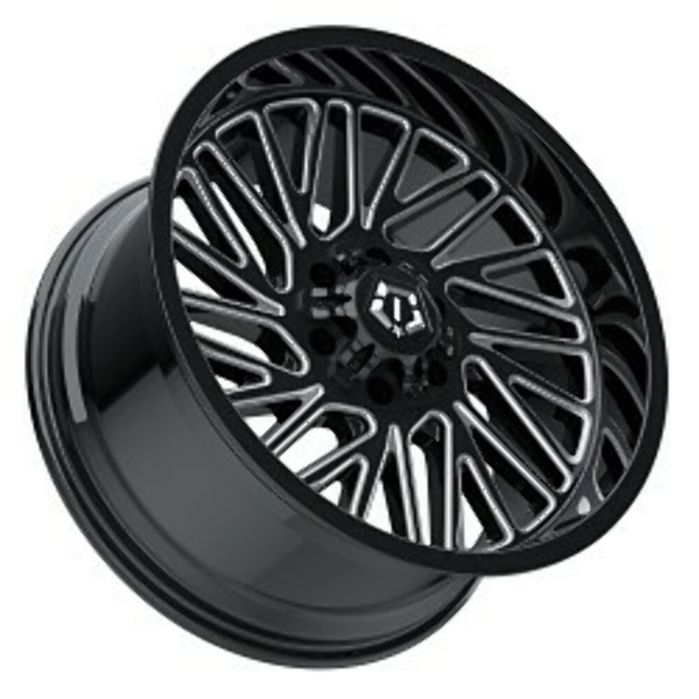 20" TIS 553BM Gloss Black Milled 20x9 Wheel 6x5.5 6x135 00mm For Nissan ...