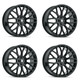 Set 4 17" Touren Tr76 17x8 Gloss Black 5x120 Wheels 35mm Rims - A2i ...