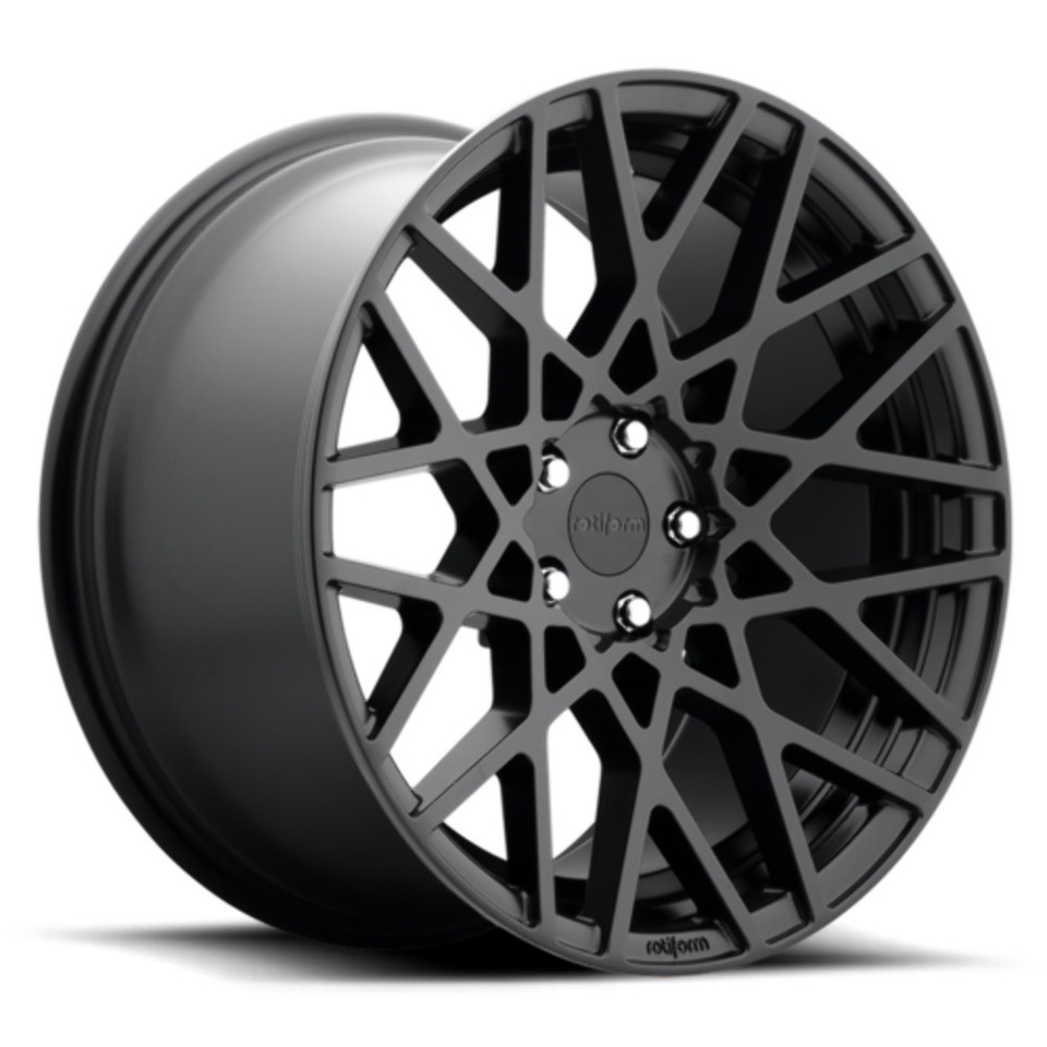 18x8.5 Matte Black Rotiform Wheel R1121885F8+35 | A2i Wheel and Tire