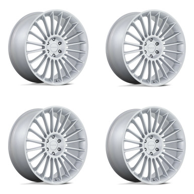 Set 4 Status Venti 24x10 6x5.5 Gloss Silver Wheels 24" 30mm Rims - A2i ...