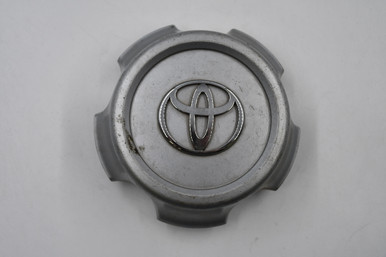 Toyota Silver w/ Chrome Logo Wheel Center Cap Hub Cap TOYOTA/6 6" 5 Lug ...