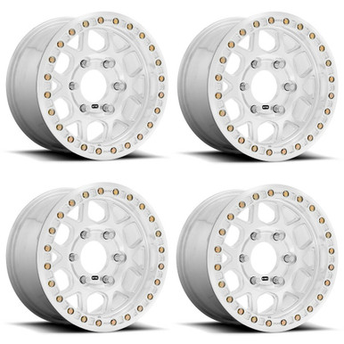 Set 4 KMC KM444 Mesa Forged Beadlock 17x9 8x6.5 Raw Machined Wheels 17 ...