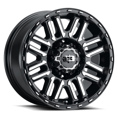 18" Vision 348 Nexus Gloss Black Machined Face 18x8.5 Wheels | Free S