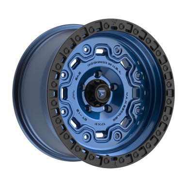 17" Fittipaldi Off Road FT100BLB 17x9 Blue Black 6x5.5 Wheel -12mm ...