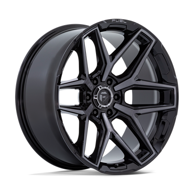 Fuel Flux 20x9 6x135 Gloss Black Brushed Face Gray Tint Wheel 20" 1mm ...