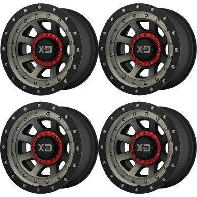Set 4 XD XD137 Fmj 17x9 6x135 6x5.5 Satin Black Dark Tint Wheels 17 ...