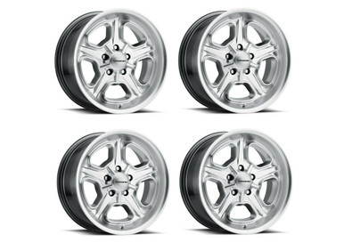 Set 4 20" Vision Muscle 147 Daytona Hyper Silver Wheels 20x8.5 5x115 ...