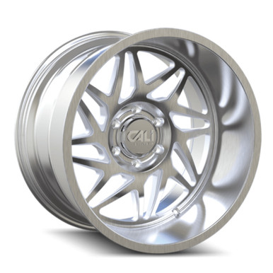 24" Cali Off-Road Gemini 24x14 Brushed & Clear Coated 8x170 Wheel -76mm Rim - A2i Wheel and Tire