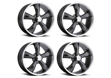 Set 4 20" Vision Muscle 142 Legend Gunmetal Machined Lip Wheels 20x8.5 ...
