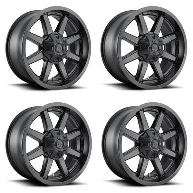 Set 4 Fuel D436 Maverick 20x10 8x170 Satin Black Wheels 20" -12mm ...