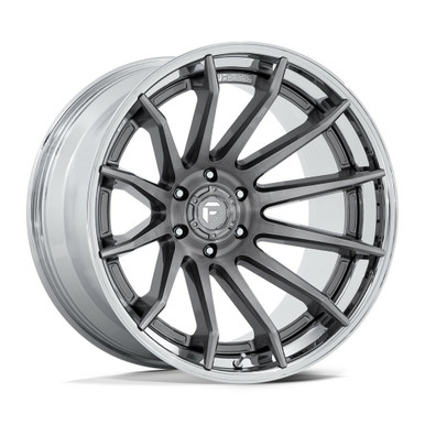Fuel FC403 Burn 20x10 6x5.5 Platinum Chrome Lip Wheel 20" -18mm Lifted ...