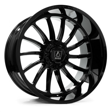 Axe Echo Wheels 22.0x10 8x180 Gloss Black A2i Wheel and Tire