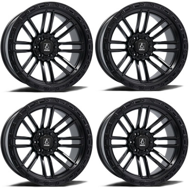 Set 4 22" Axe Wheels Icarus Satin Black 22x12 8x6.5 -44mm For Chevy GMC ...