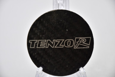 Tenzo Carbon Fiber w/Silver Logo Wheel Center Cap Hub Cap DC-0202TEN 2. ...