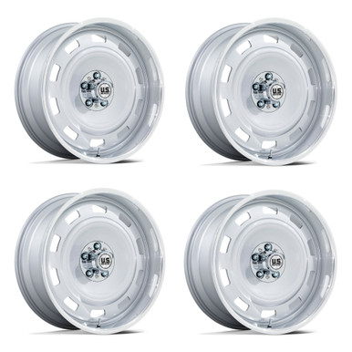 Set 4 22" US Mag UC143 Scottsdale Silver Diamond Cut Lip 22x10.5 Wheels ...